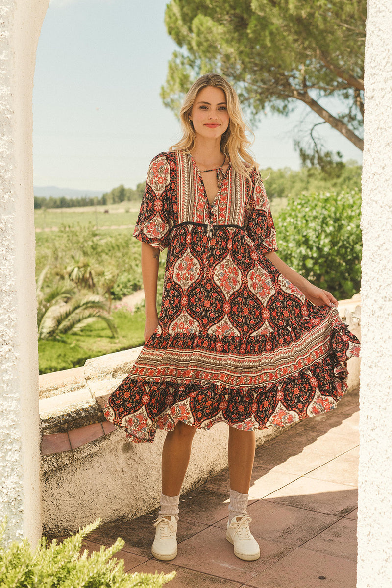 Aisha Floral Tunic Dress – L'Atelier London